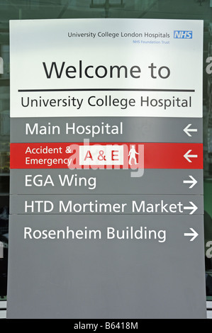 College direction and sign board Stock Photo - Alamy