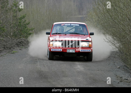 Volvo rally car in a race Stock Photo: 20991380 - Alamy