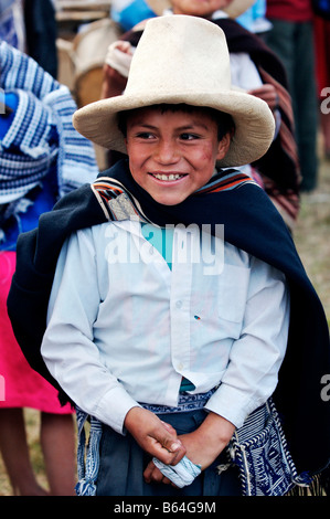 A BOY FROM THE TOWN OF LAMUD IN THE NORTHEN ANDES WEARING TRADITIONAL ...