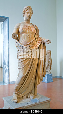 Ancient greek sculpture of the goddess Nemesis. The goddess of divine ...