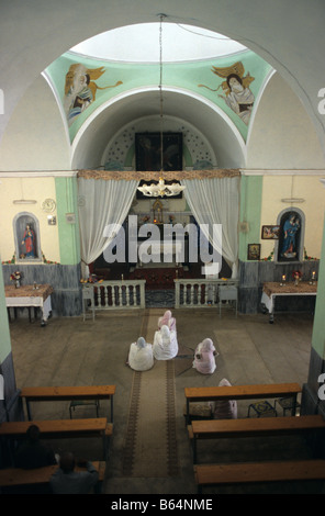 Catholic worshippers at Saint Michael's Church, the oldest Catholic ...