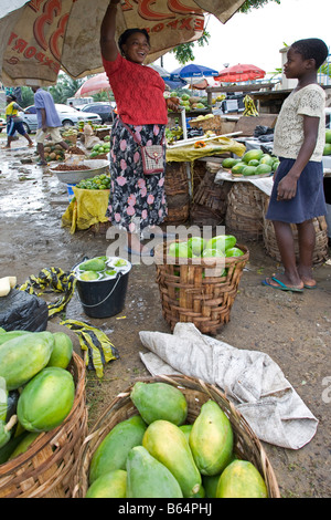 Food stall Douala Cameroon Africa Stock Photo - Alamy
