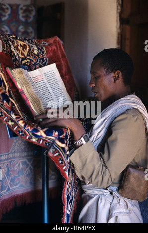 The Orthodox Coptic Monastery of Debre Bizen, founded in the c13th, in ...