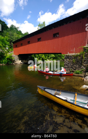 Kayaking, Battenkill river, Vermont Stock Photo - Alamy