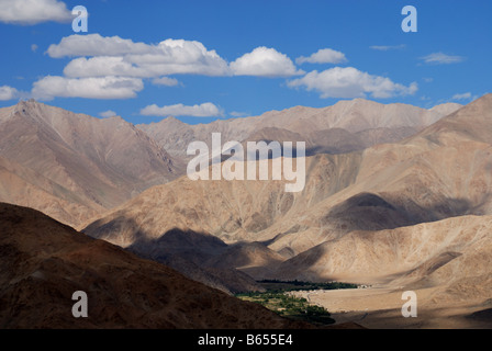 The landscape of India Ladakh also called a alpine desert lies on a ...