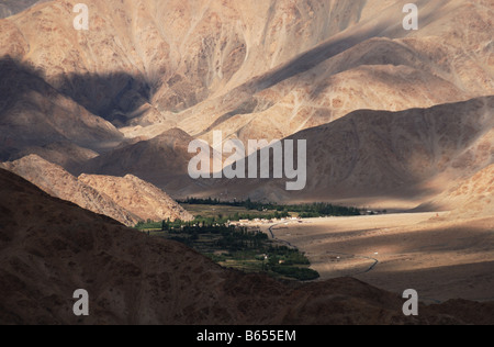 The landscape of India Ladakh also called a alpine desert lies on a ...