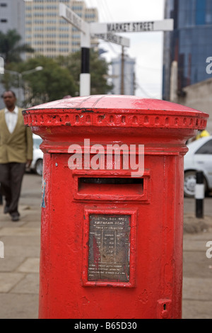 Post box city centre Nairobi Kenya Stock Photo - Alamy