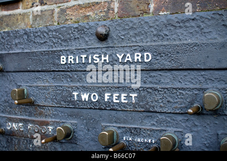 British Standard measurements Yard Feet Inches at The Royal Observatory ...