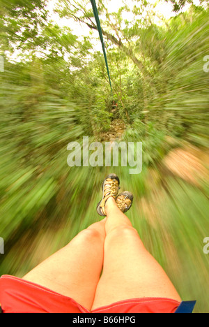 Mexico, Puerto Vallarta. Zip lining at Eden Eco Park Puerto Vallarta ...