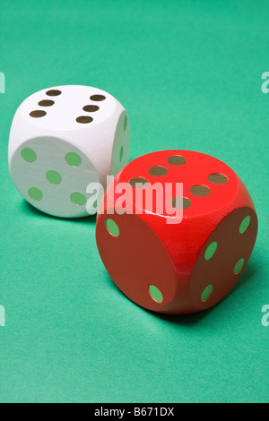 Two dice showing double six Stock Photo - Alamy