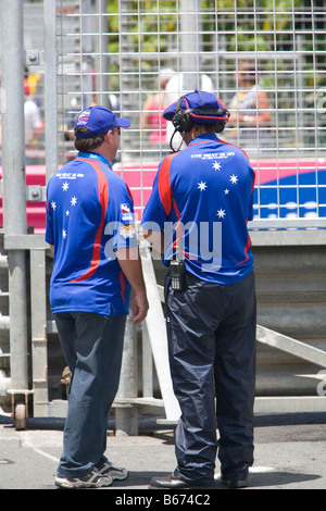 Motor Race marshalls Stock Photo - Alamy