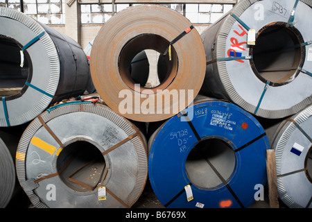 rolls of steel sheet Stock Photo - Alamy