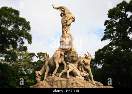 Statue of the Five Goats, Guangzhou, China Stock Photo - Alamy