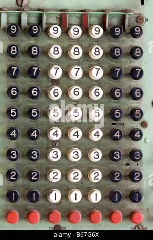 Vintage Printing Calculator Obsolete Old Business Machine Stock Photo - Alamy