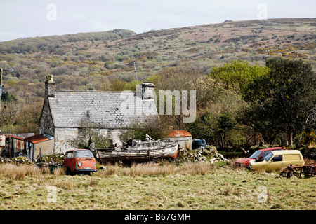 Ghost Farm Breakers Yard Preseli Hills Pembrokeshire West Wales Britain ...