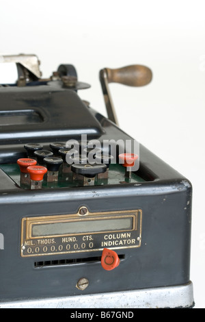 old adding machine keyboard Stock Photo - Alamy