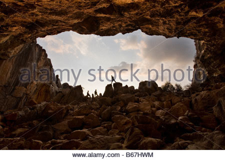 Palaeolithic Cave of Frachti Near Didima Argolis Southern Peloponnese ...