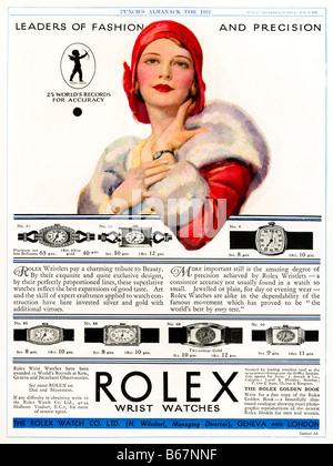 1930s UK Rolex Magazine Advert Stock Photo - Alamy