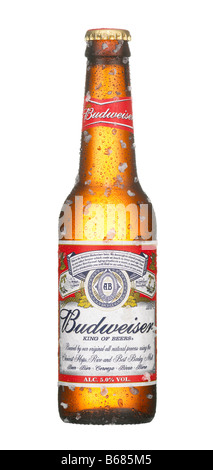 Bottle of ice cold Budweiser Beer, USA Stock Photo - Alamy