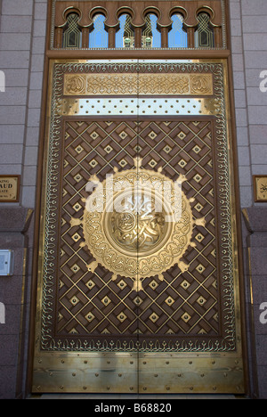 The gate of the prophet's mosque or Al Masjid Al Nabawi, A major site ...