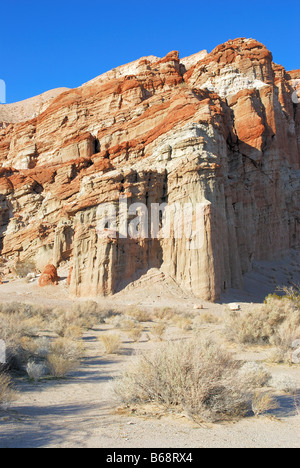 Red Rock Canyon Sandstone Cliffs and Desert Trail at Eye Level Stock ...