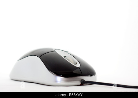 Wired gaming computer mouse cut out isolated on white background Stock ...