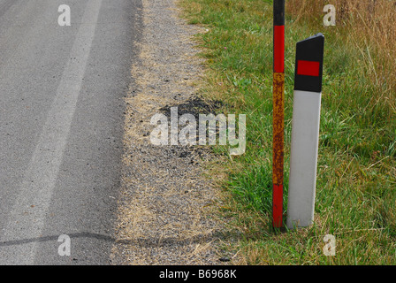 road marker reflector Stock Photo - Alamy
