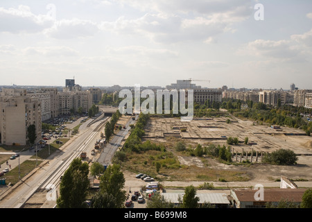 Bucharest panoramic view on a sunny day Stock Photo - Alamy