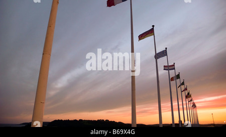 Flags on Plymouth Hoe, Plymouth, Devon, UK Stock Photo - Alamy