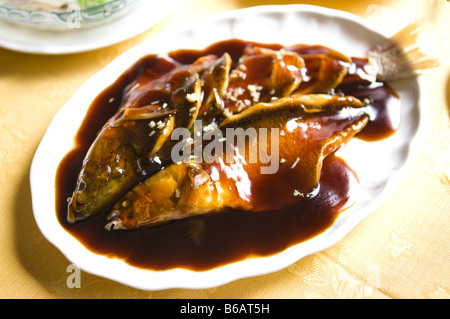A dish of West Lake vinegar fish a traditional Hangzhou dish served at ...