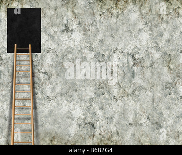 ladder into hole in wall Stock Photo - Alamy