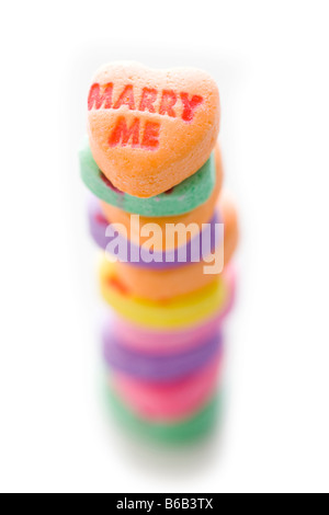 Marry Me candy heart Stock Photo - Alamy