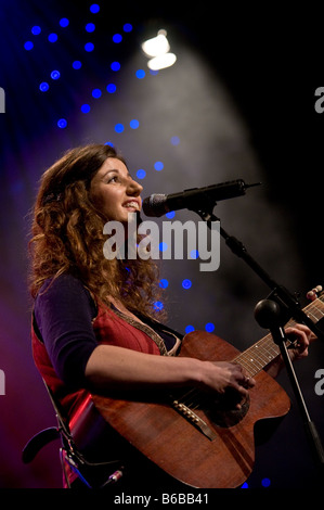 Welsh folk singer Gwyneth Glyn performing at the funeral of rugby star ...