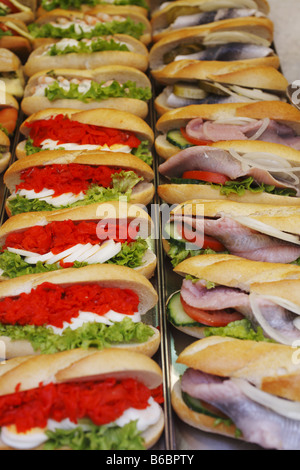 Selection of sandwiches, Austria Stock Photo - Alamy