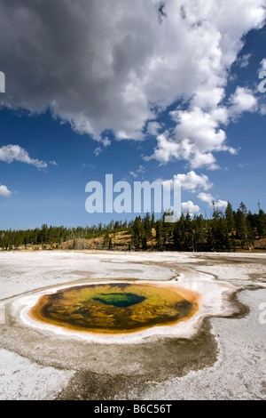 Chromatic Spring, Old Faithful Basin, Yellowstone National Park Stock ...