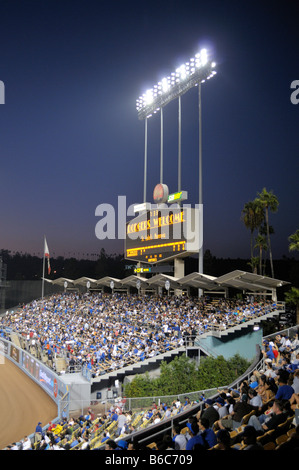 Night game at Dodger Stadium Stock Photo - Alamy