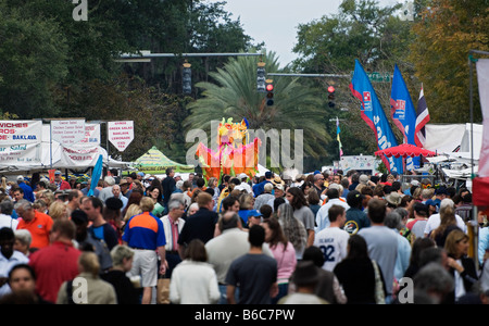 crowd scene at Downtown Arts Festival Gainesville Florida Stock Photo ...