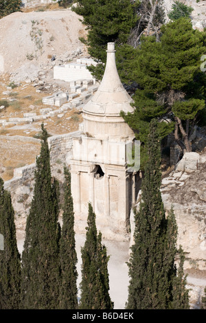 Pillar of Absalom Jewish Cemetery Kidron Valley Jerusalem Israel Middle ...