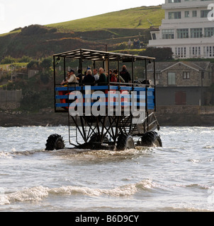 The Sea Tractor at which transports passengers to and from the island ...