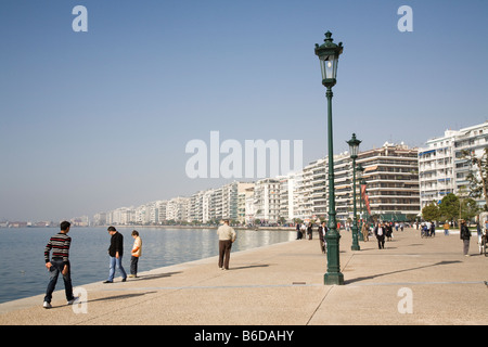 Promenade Waterfront Thessaloniki Greece Stock Photo - Alamy