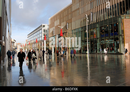 Liverpool One Shopping Mall Complex Liverpool England UK at twilight ...