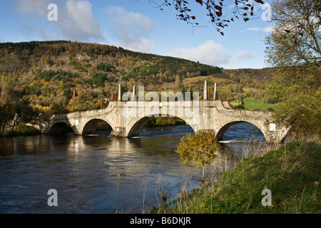 Aberfeldy bridge, River Tay Stock Photo - Alamy
