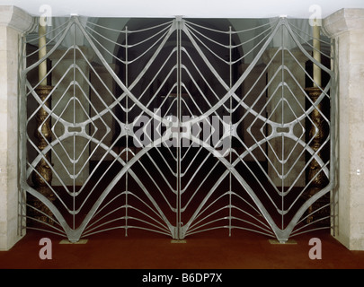 The crypt Saint Paul's Cathedral steel gates to the Treasury Stock ...