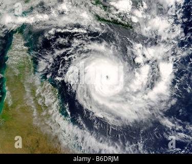 Cyclone Ingrid, Australia, In 2005, True Colour Satellite Image ...