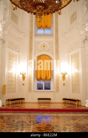 Interior of the Georgiyevskiy (St. George's) Hall The Grand Kremlin ...