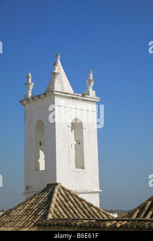 Rooftop against blue sky, Portugal Stock Photo - Alamy