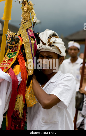 Young men at a Purification ceremony taken in Ubud, Bali Stock Photo ...
