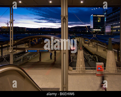 Ostbanehallen, Oslo Norway, railway station converted into food and restaurant court, Ben and ...
