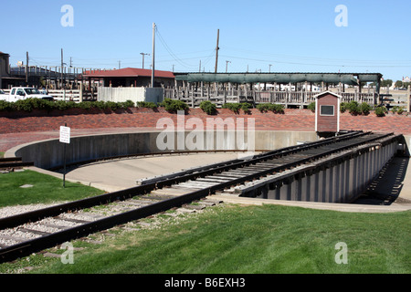 Train at a railroad station, Stockyards Station, Fort Worth, Texas, USA ...