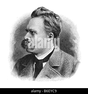 Portrait of Friedrich Nietzsche (1844-1900), 1894. Creator: Stoeving ...